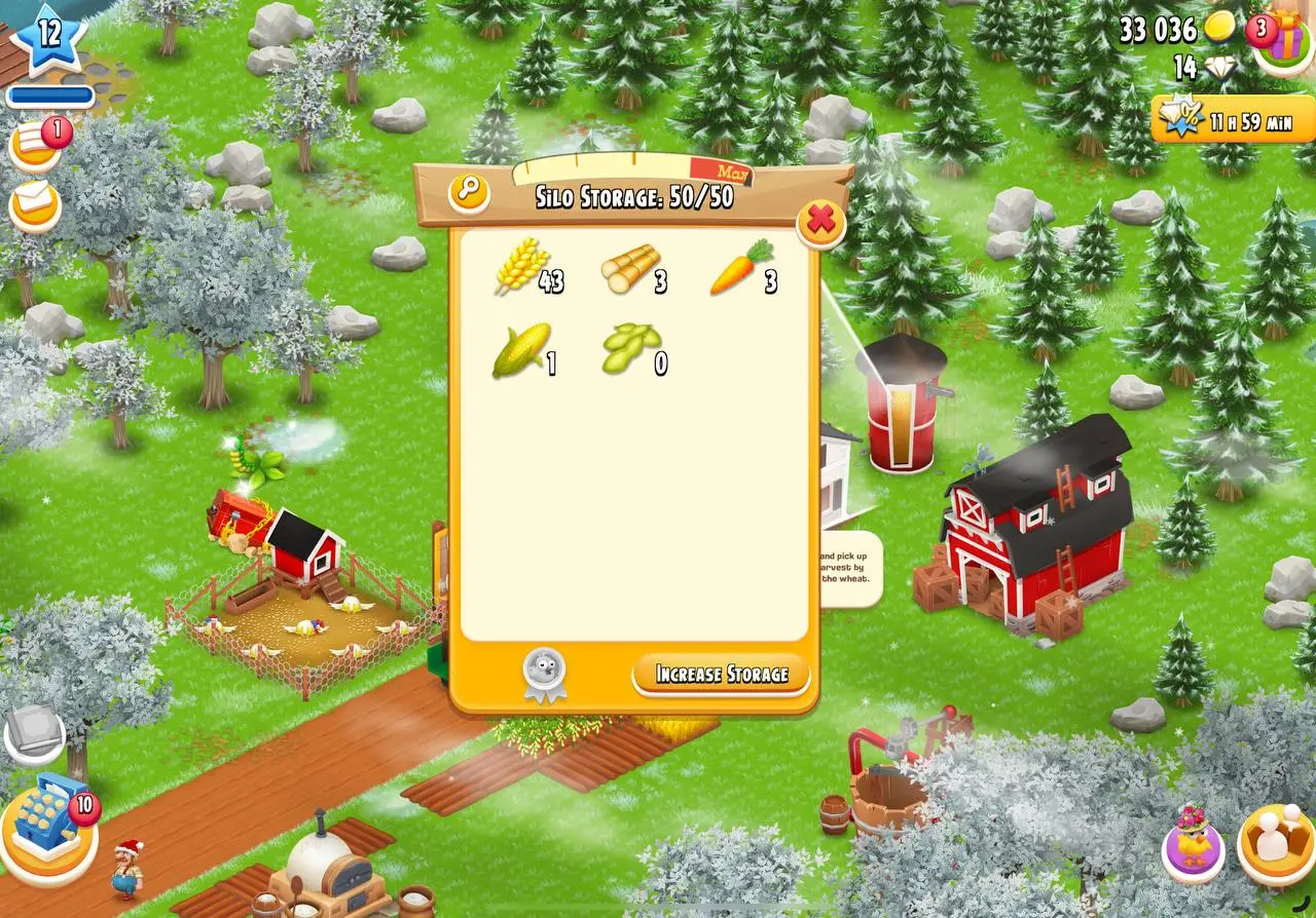 Buy 3000 Barn 12 Lvl 50 Silo 14 Diamonds 33036 Coins Cream Butter Cheese Full