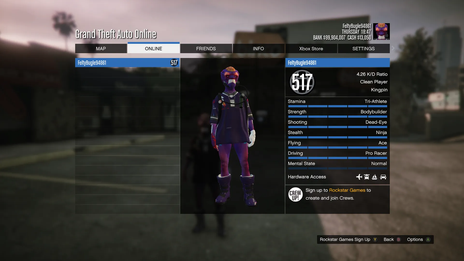 Buy XBOX ONE 97.4 Million Cash 254 Modded Cars Level 454 15 Modded Outfits Much More Full Access 24 7 Chat Support for 17.44 GTAV Account