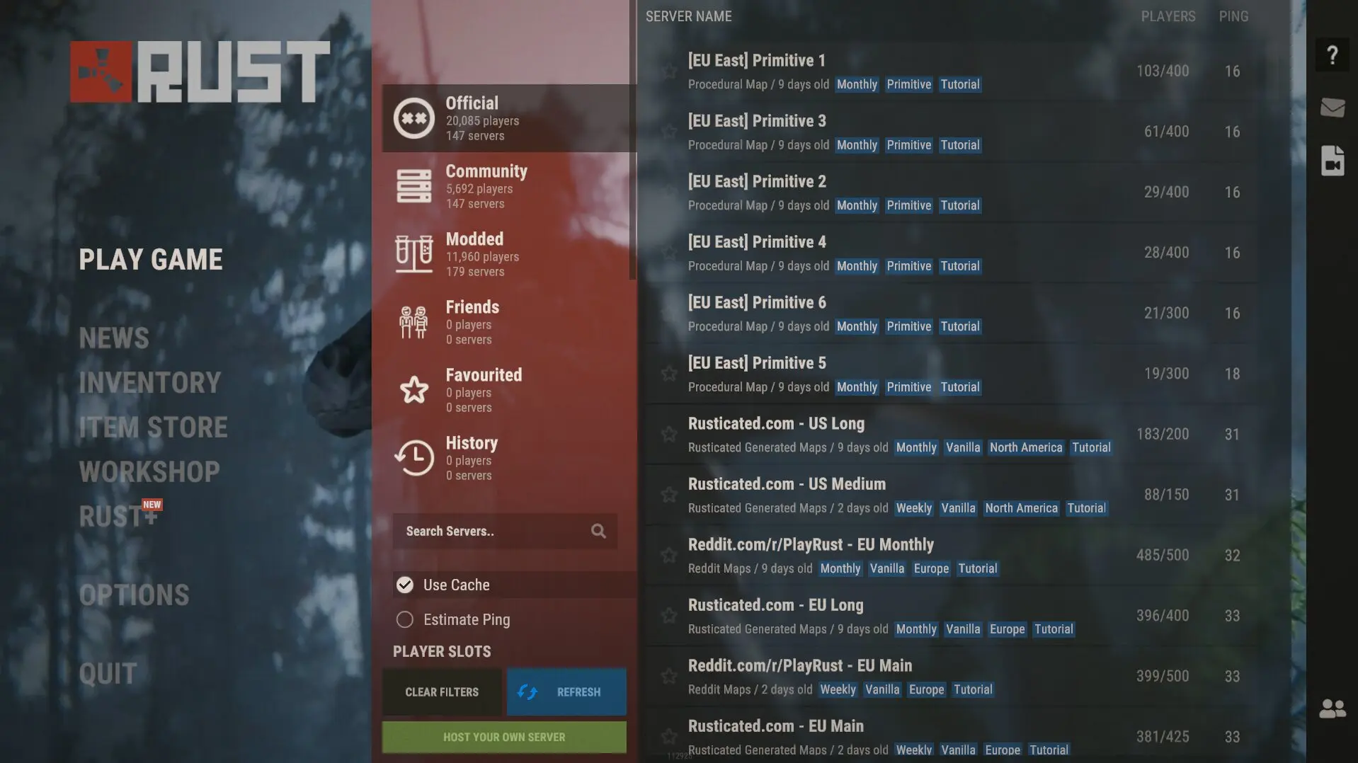 Buy 🔥 🪀[STEAM 💵] SAFE FRESH RUST Account 0 Hours REGION FREE ⚡ Full ...
