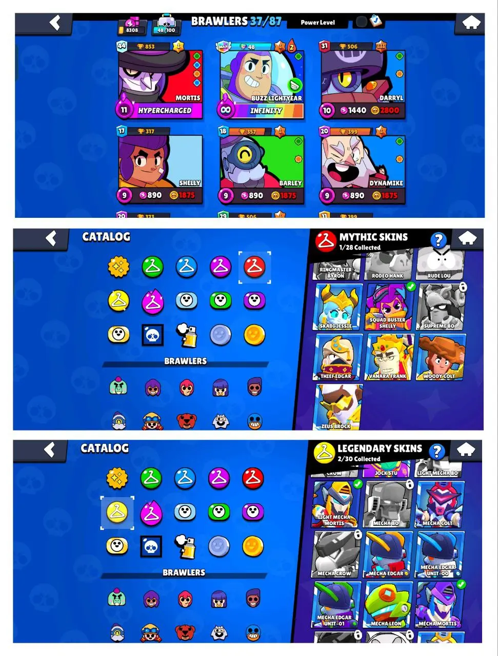 Kaufen Sie starter account 5000+ trophies🔥37/87 Brawlers unblocked💥1 ...