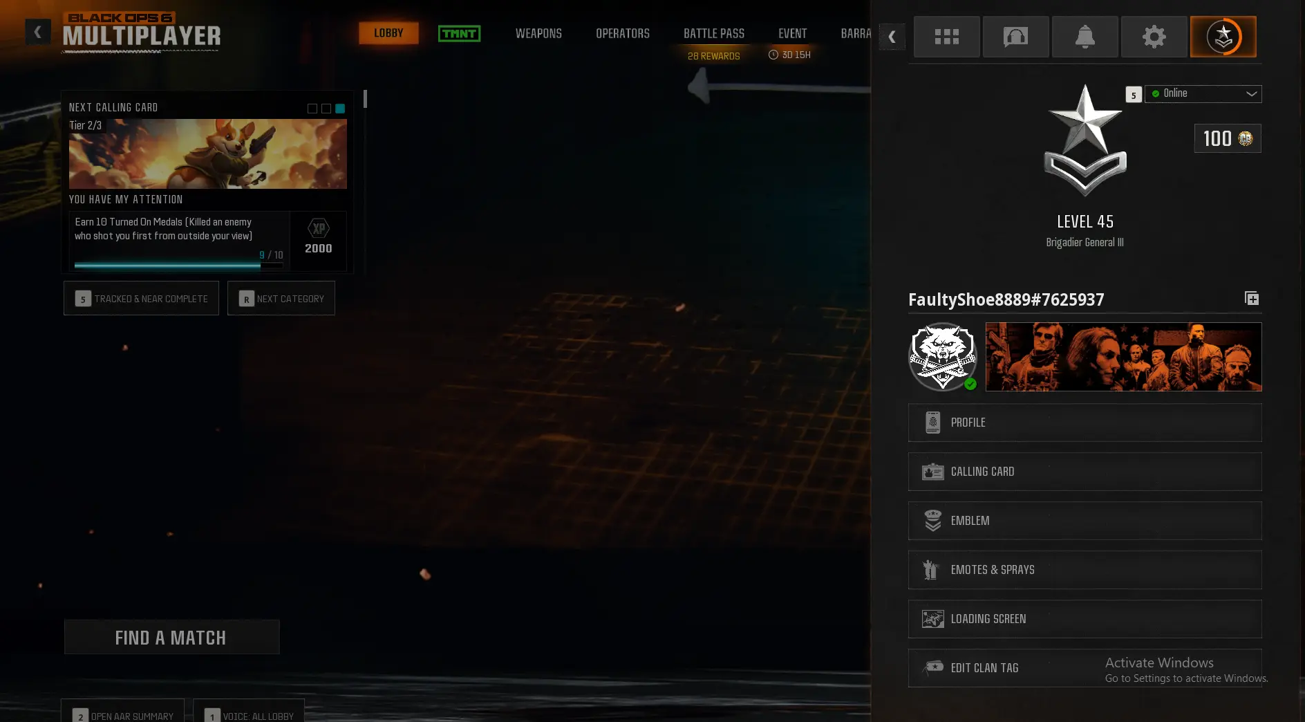 Achetez BO6 Level 45 + 5 GOLD CAMOS 🏅Ranked Ready 🏅 50 Wins 🏅 Linkable ...