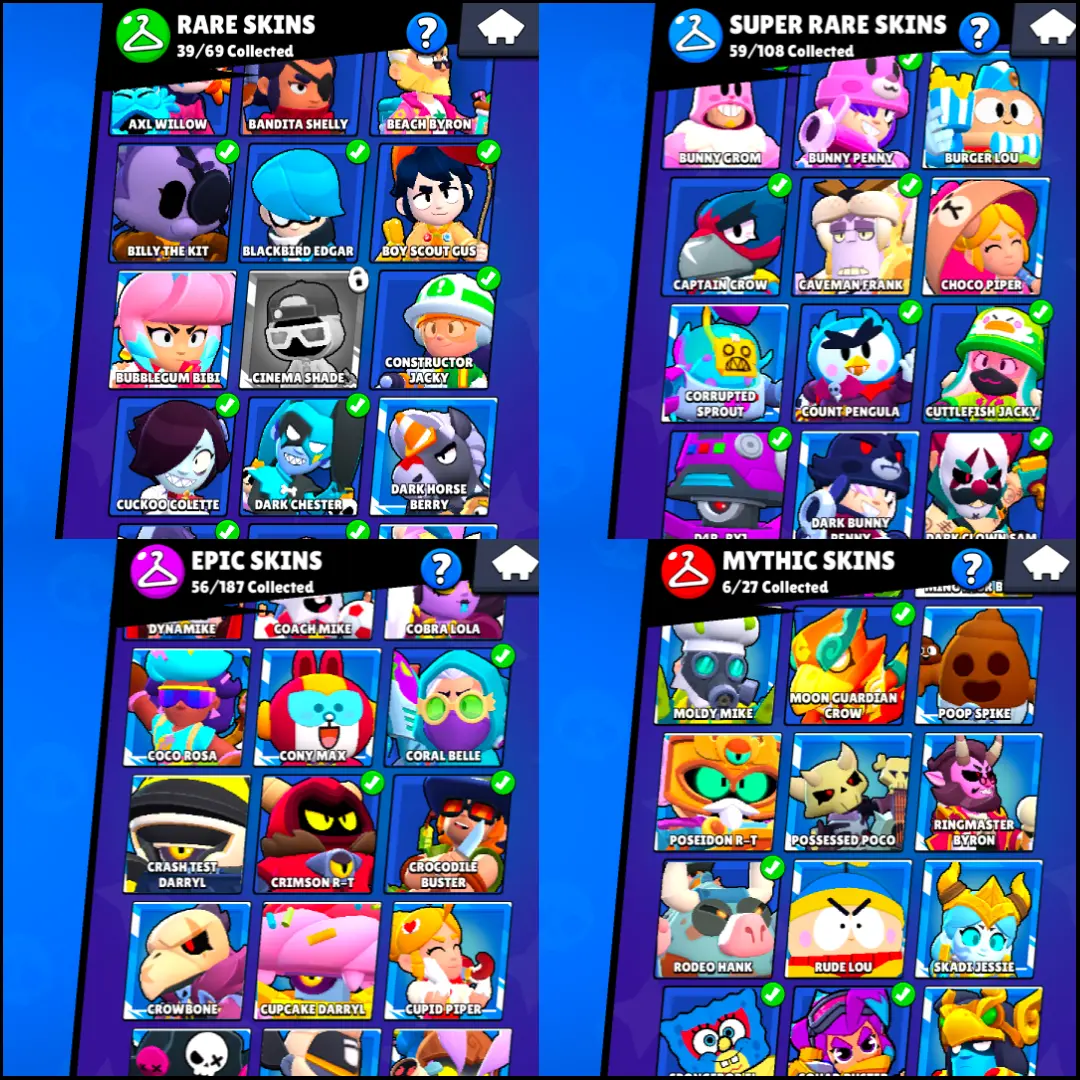 Kaufen Sie Maxed Out BS Account 48000 Trophies 85 Brawlers Rare Skins ...