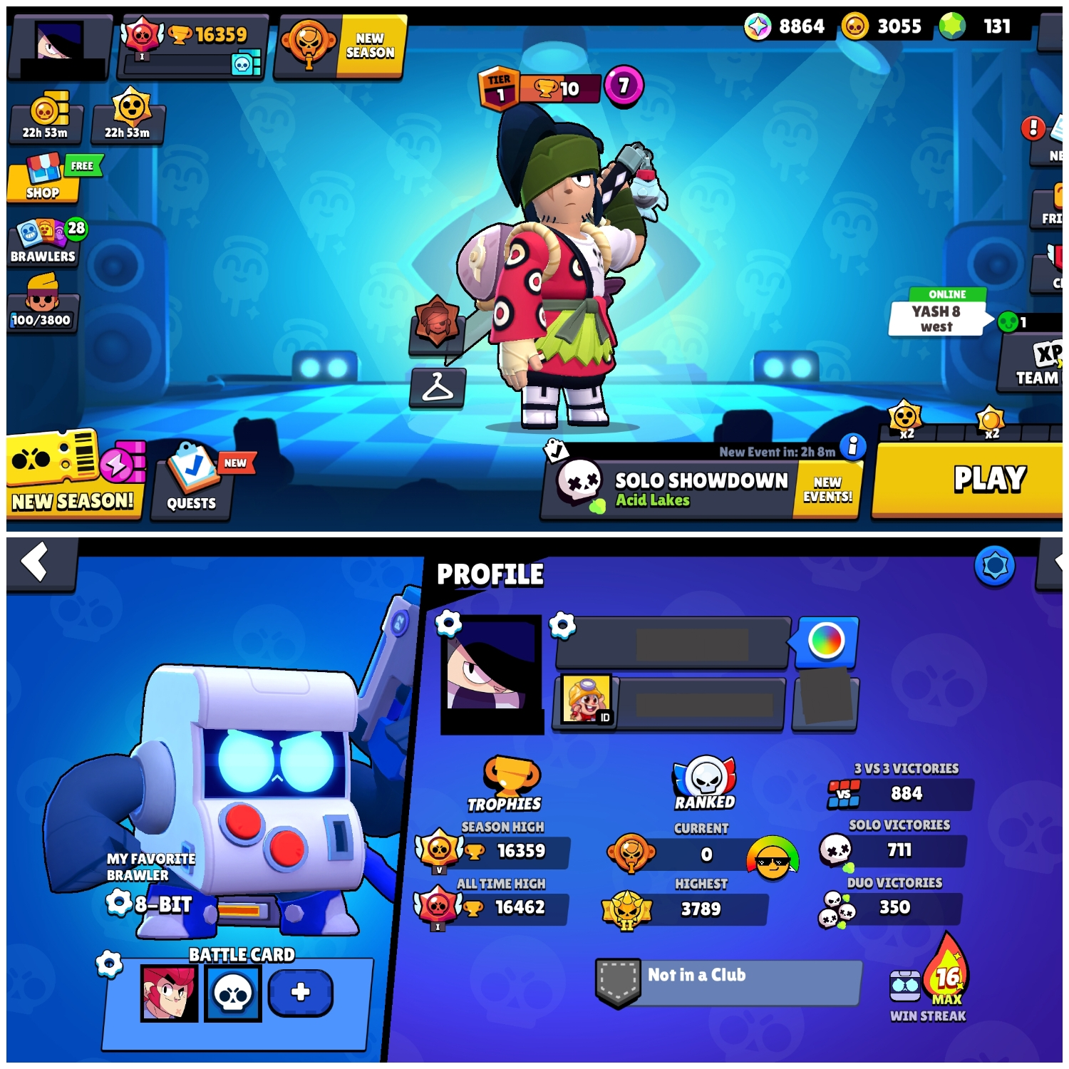 $10.47で🔥 [FREE TH11 COC] ⭐️ 16.4K Trophies 🏆💎 45 Brawlers ⚔️ 3 Maxed ...