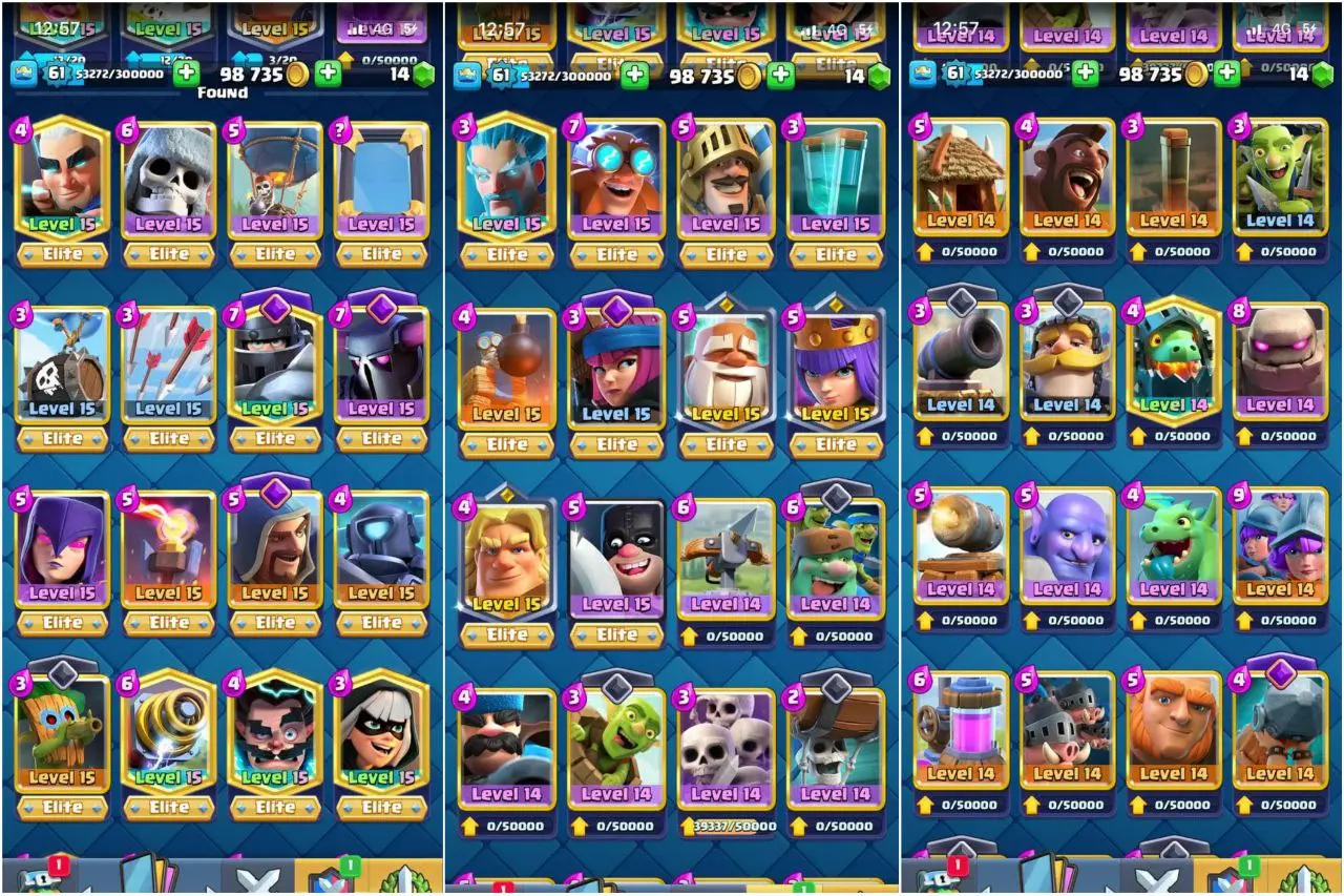 购买 🔥 EXCLUSIVE 🔥 FULL MAX LVL 61 KT (15) 💫 26 Elite 96 Max Cards 10 ...