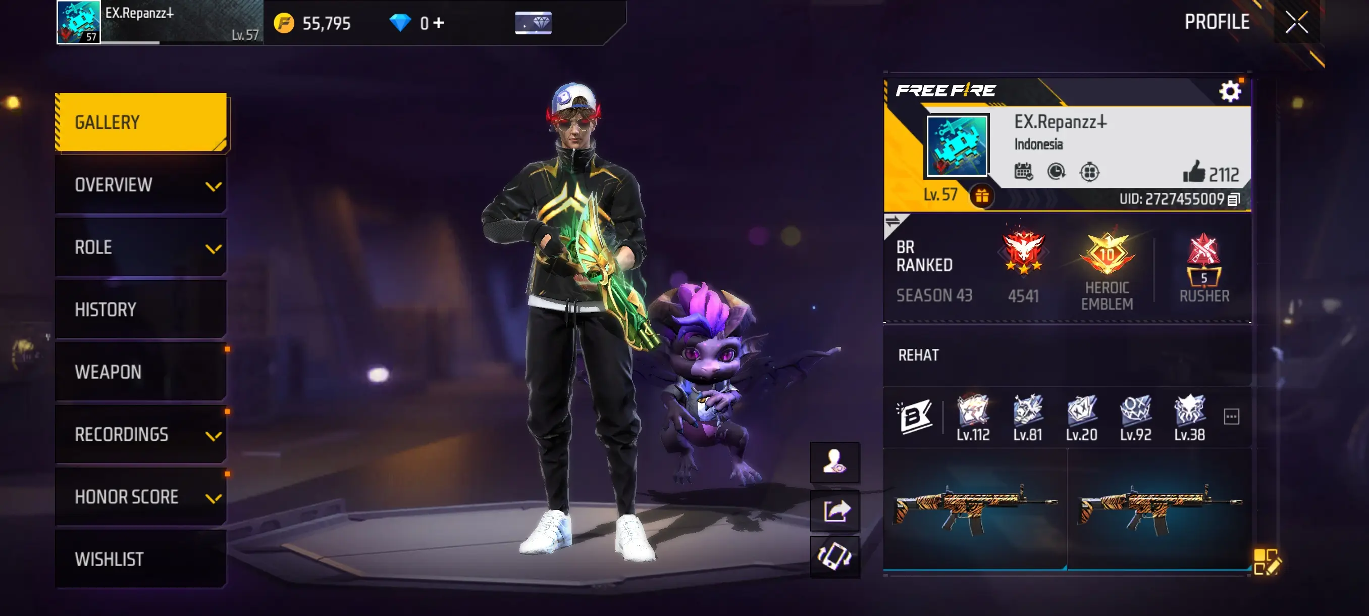 Free Fire Accounts for Sale - Free Warranty