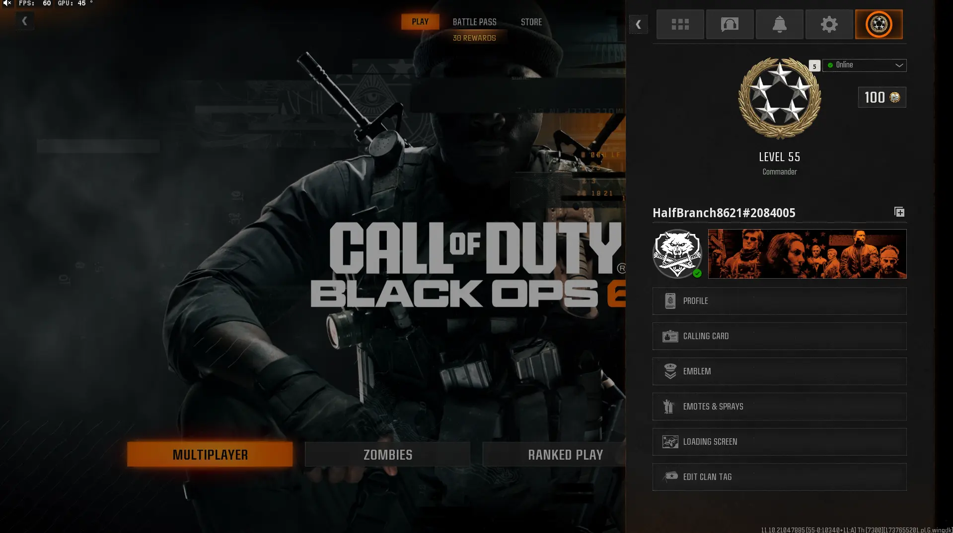 Compre Bo6 16 diamond + 50 Win rank ready Bo6 Handmade level 55|Full ...