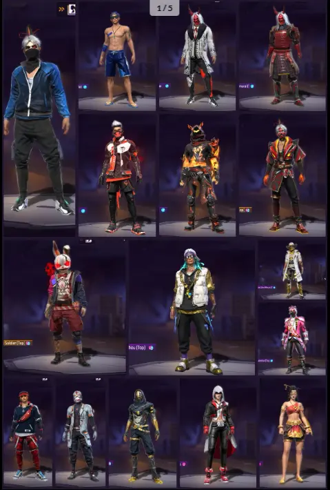 Free Fire Accounts for Sale - Free Warranty