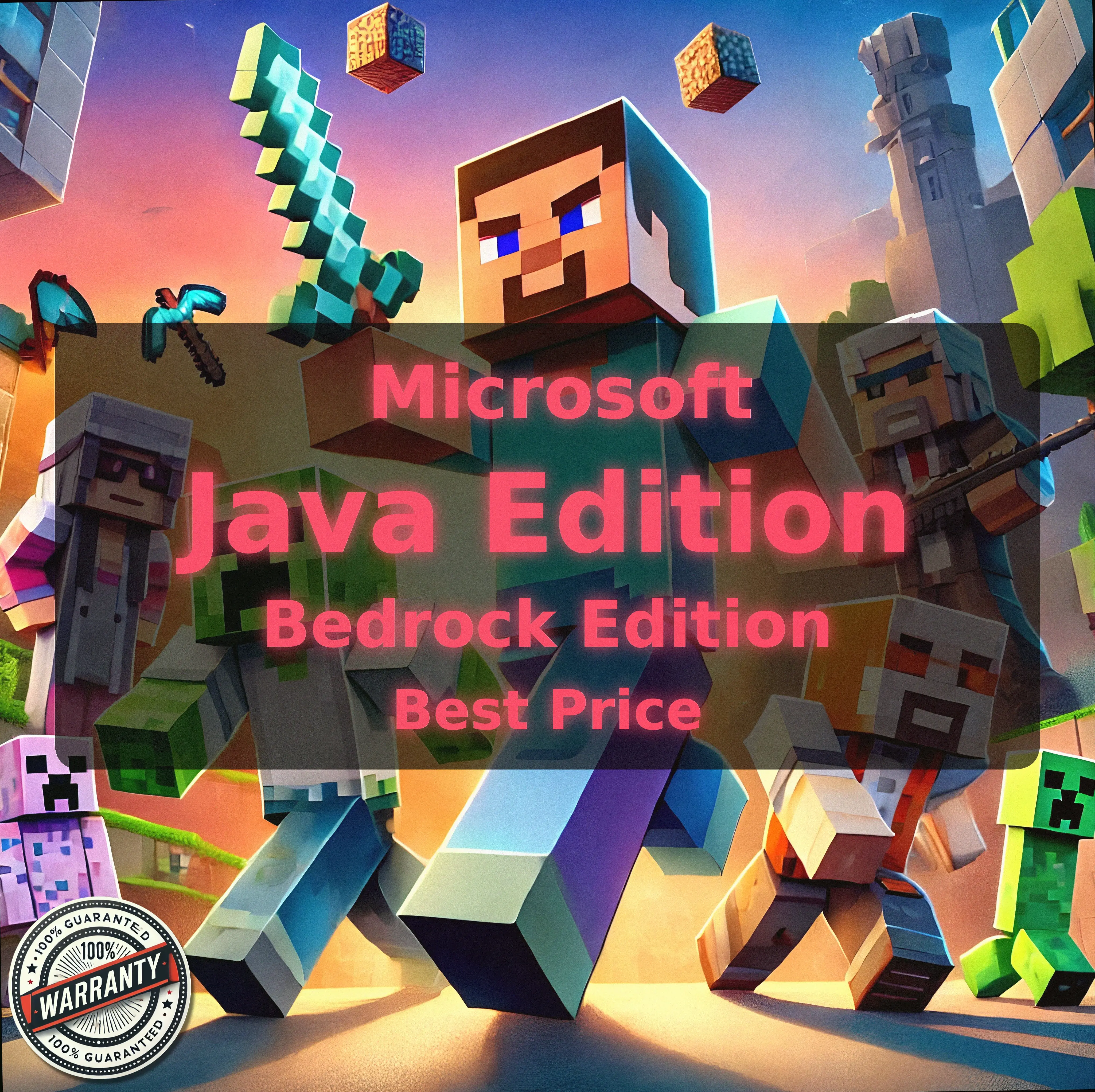 Compre 💵 Microsoft MINECRAFT 🏎️ Java Edition Bedrock Edition Hypixel NO ...