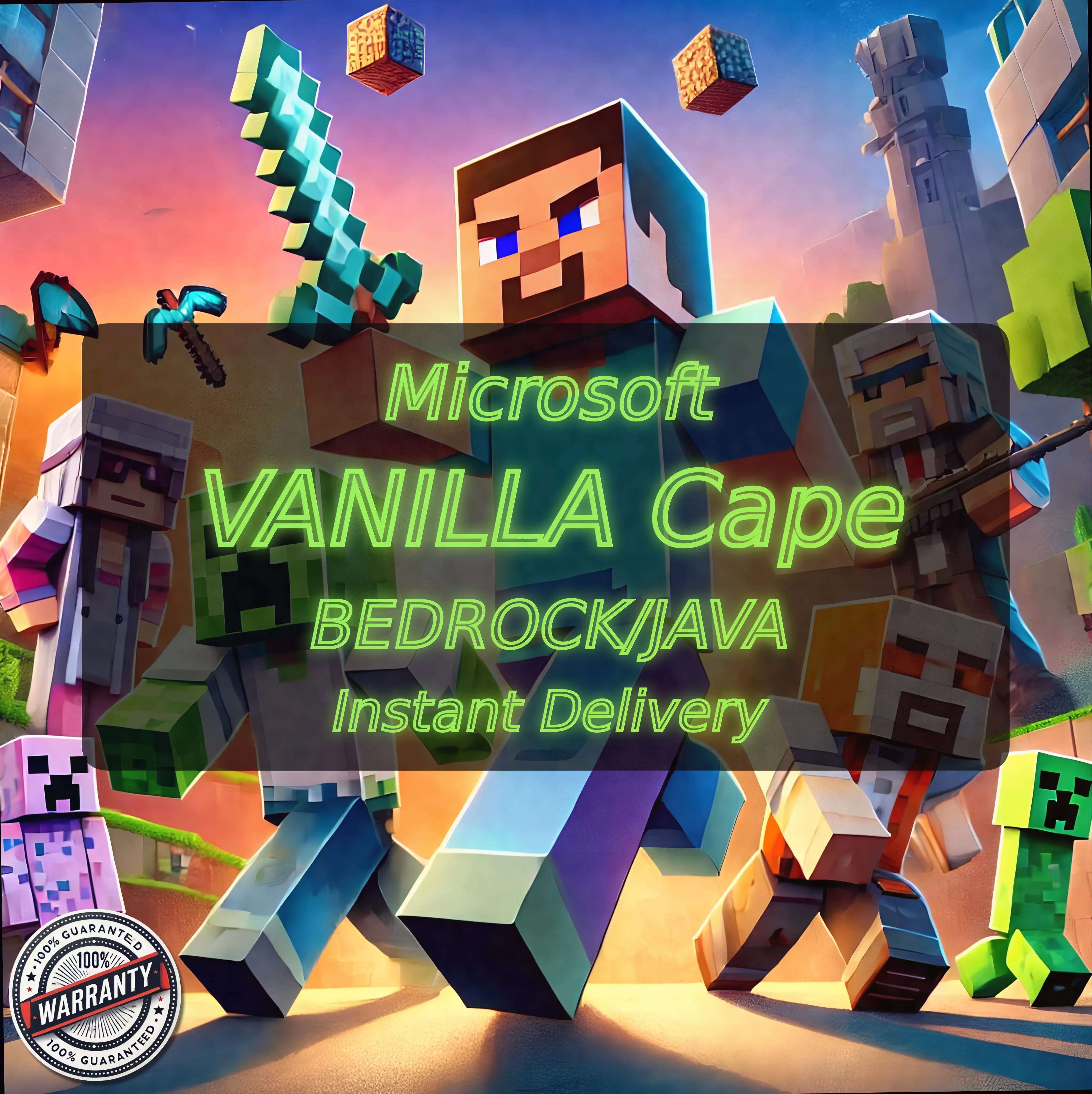 购买 🚀 VANILLA Cape 🎮 | JAVA + BEDROCK/Windows editions (FULL LICENSE) 🎲 ...