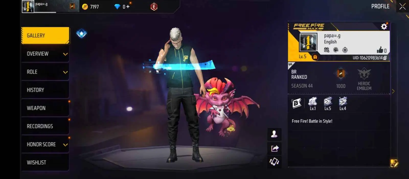 Free Fire Accounts for Sale - Free Warranty