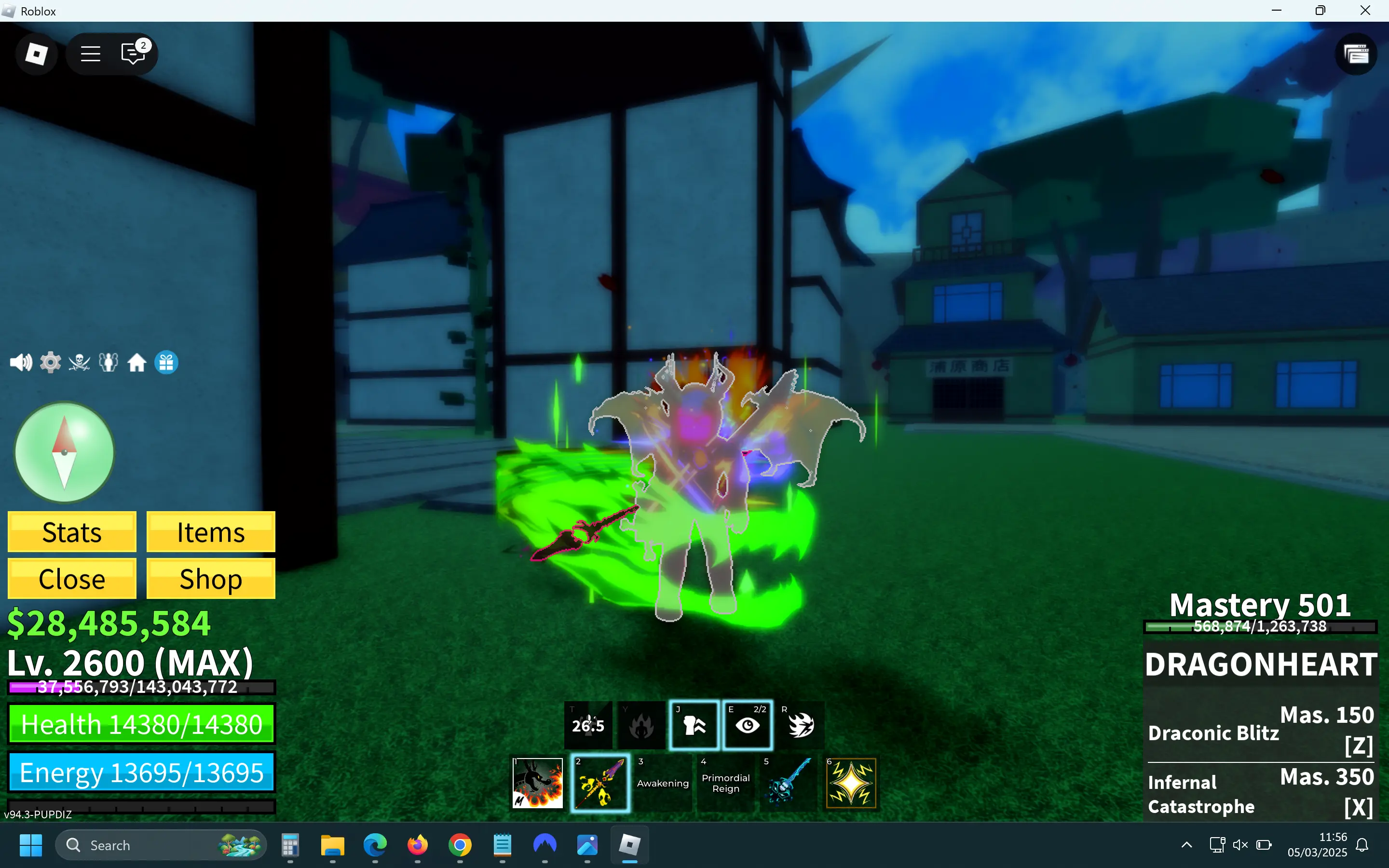 Compre [Instant] Level 2600 / Draco Race V4 / Cursed Dual Katana ...