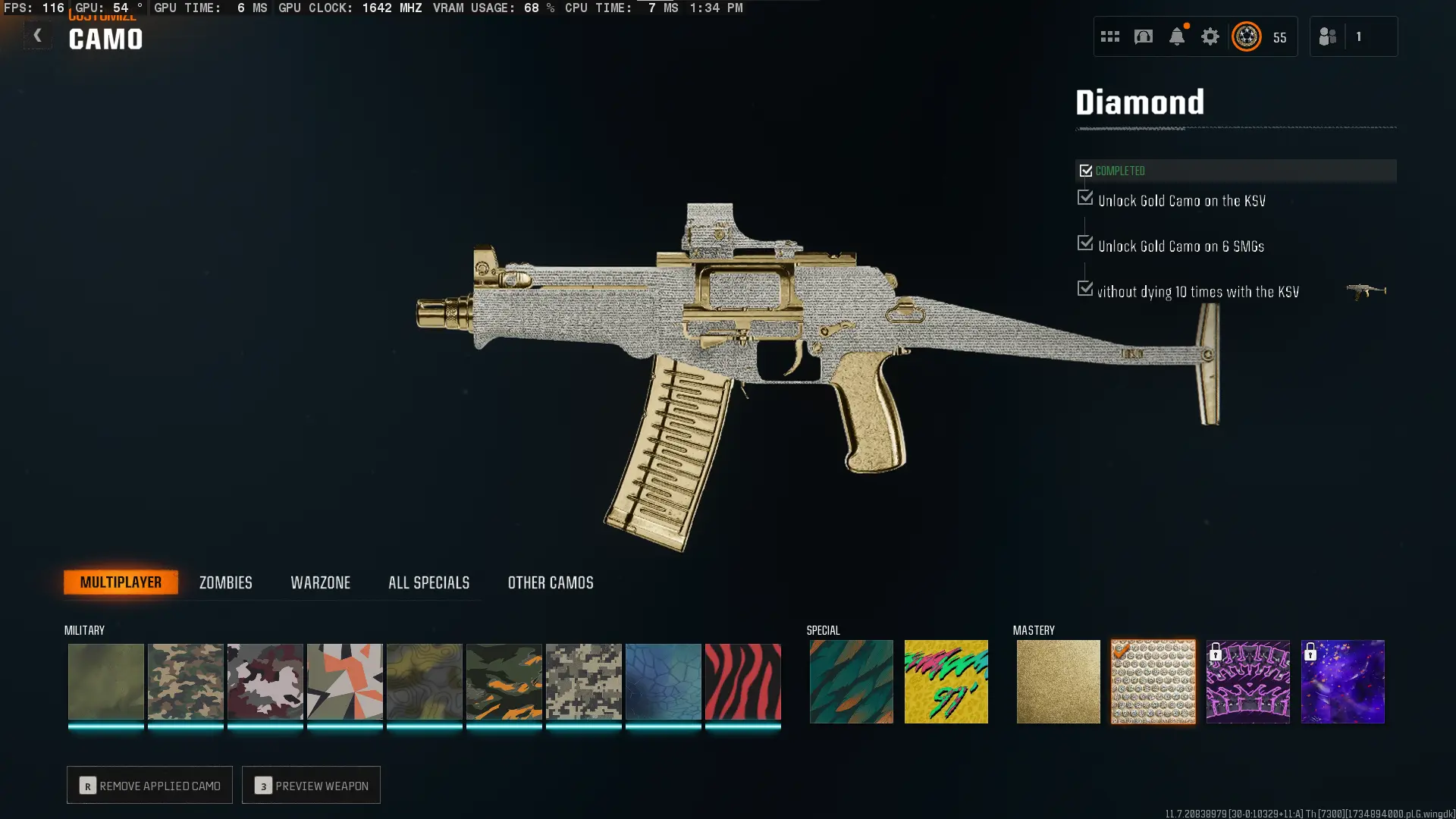Compre 💎 ⦿ 15 Diamond Camos ⦿ 50 Win ⦿ Ranked Ready ⦿ Game Pass ...