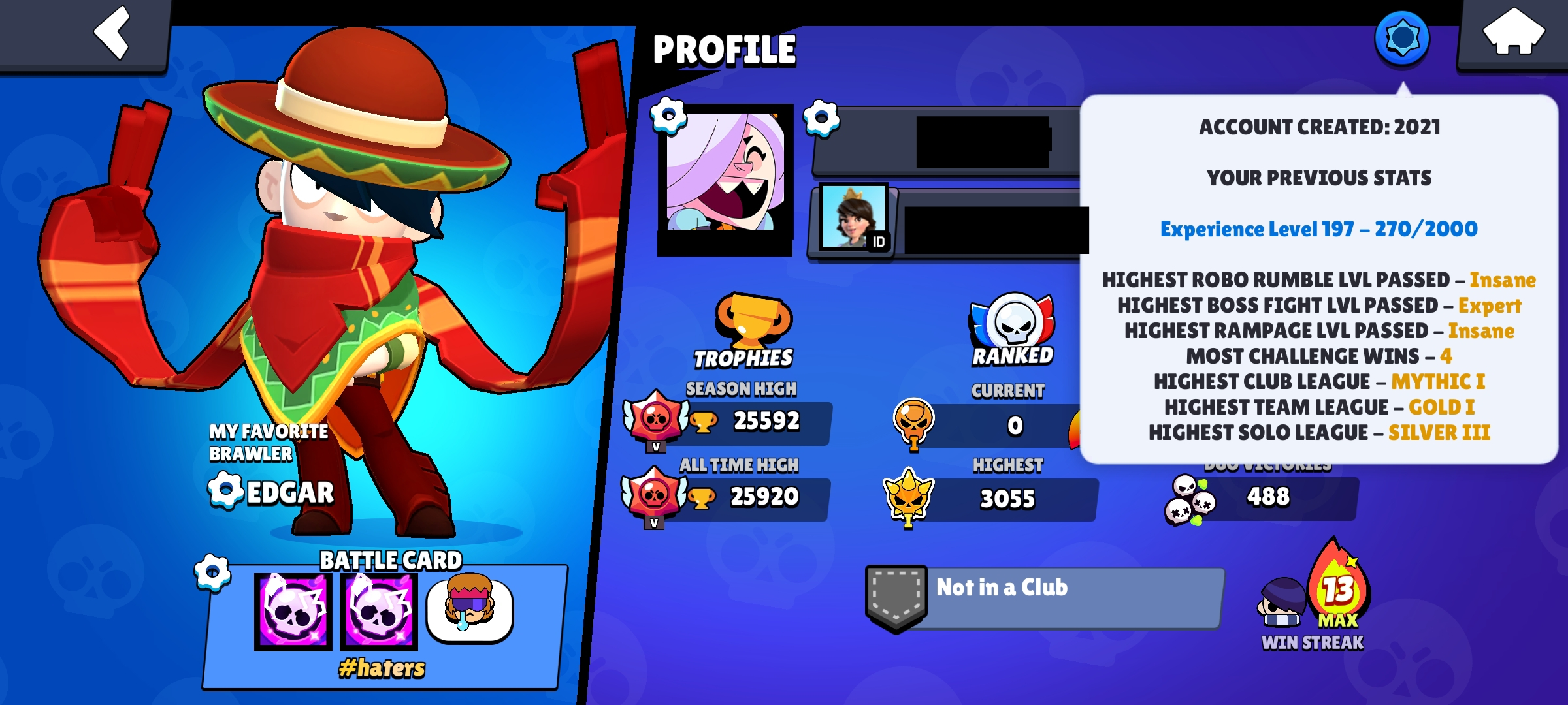 购买 🔥 [STACKED BRAWL STARS ACCOUNT] ⭐️ 25K Trophies 🏆🎖 XP Level 197 💎 80 ...
