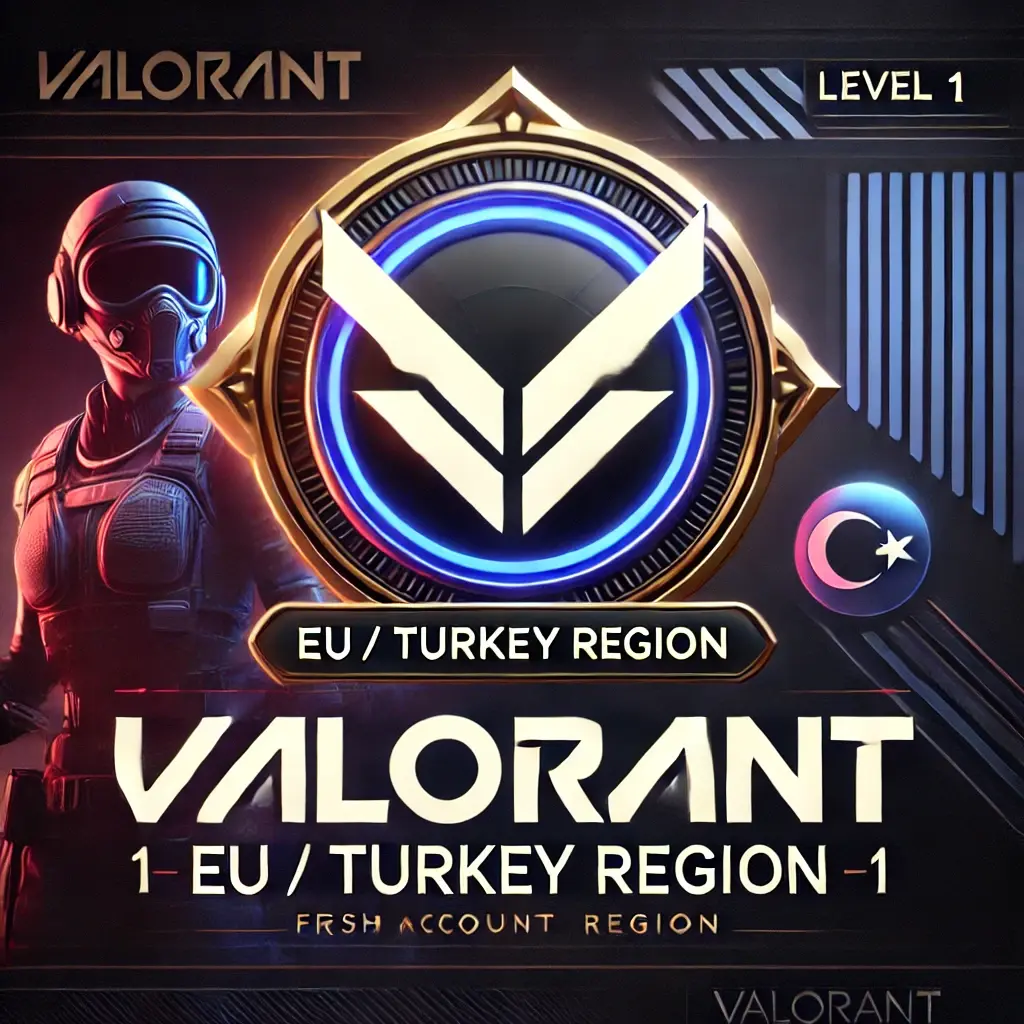 Buy 🔥[Eu / Tur] Valorant Level 1 🕹️ 2 Fresh Account 🚀Changeable Name ...