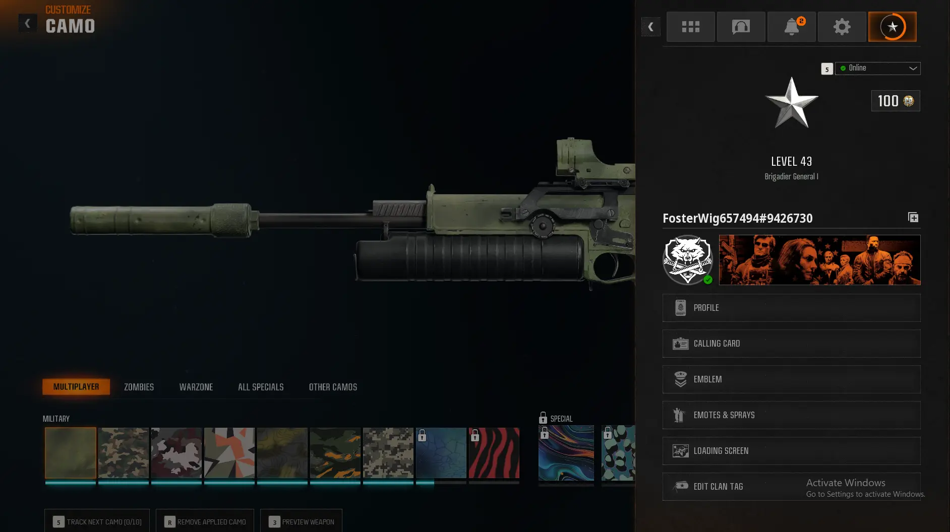 Achetez BO6 Level 43 + 4 GOLD CAMOS🏅Ranked Ready 🏅 50 Wins 🏅 Linkable ...