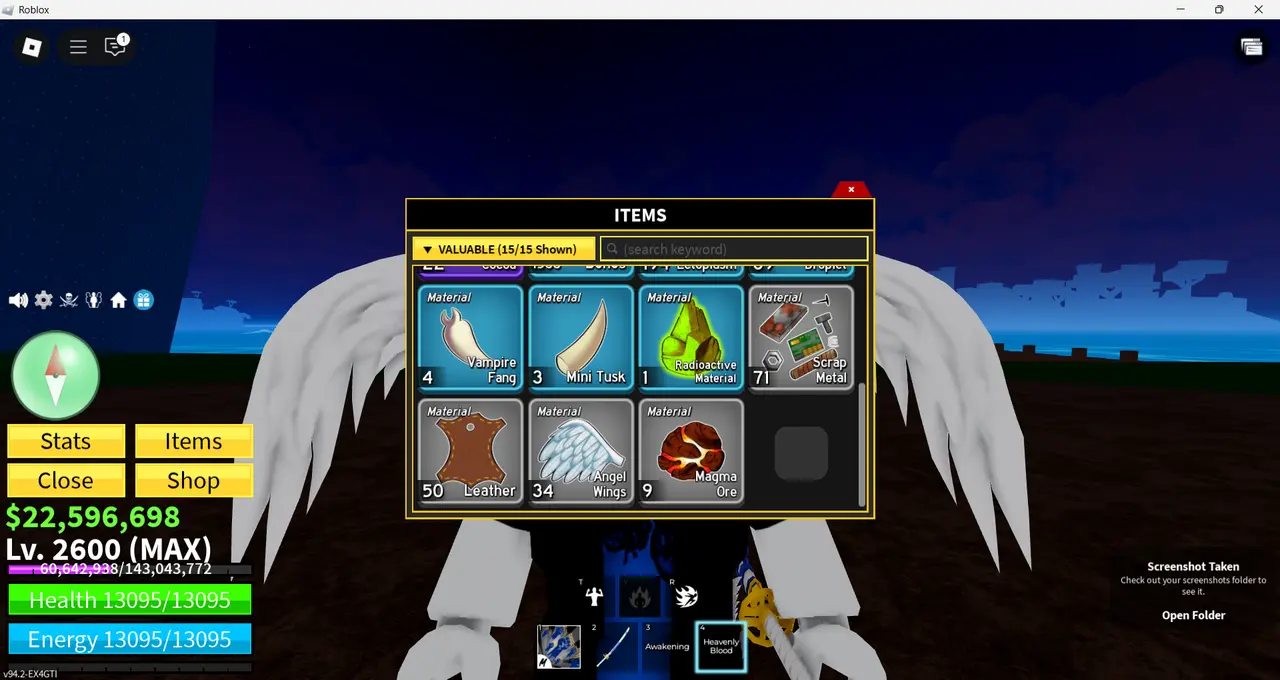 Buy 【🌸BLOX FRUIT 2600 MAX LEVEL🌸】【😇 Angel V4 Full Gear 😇】【🔱 GOD HUMAN ...