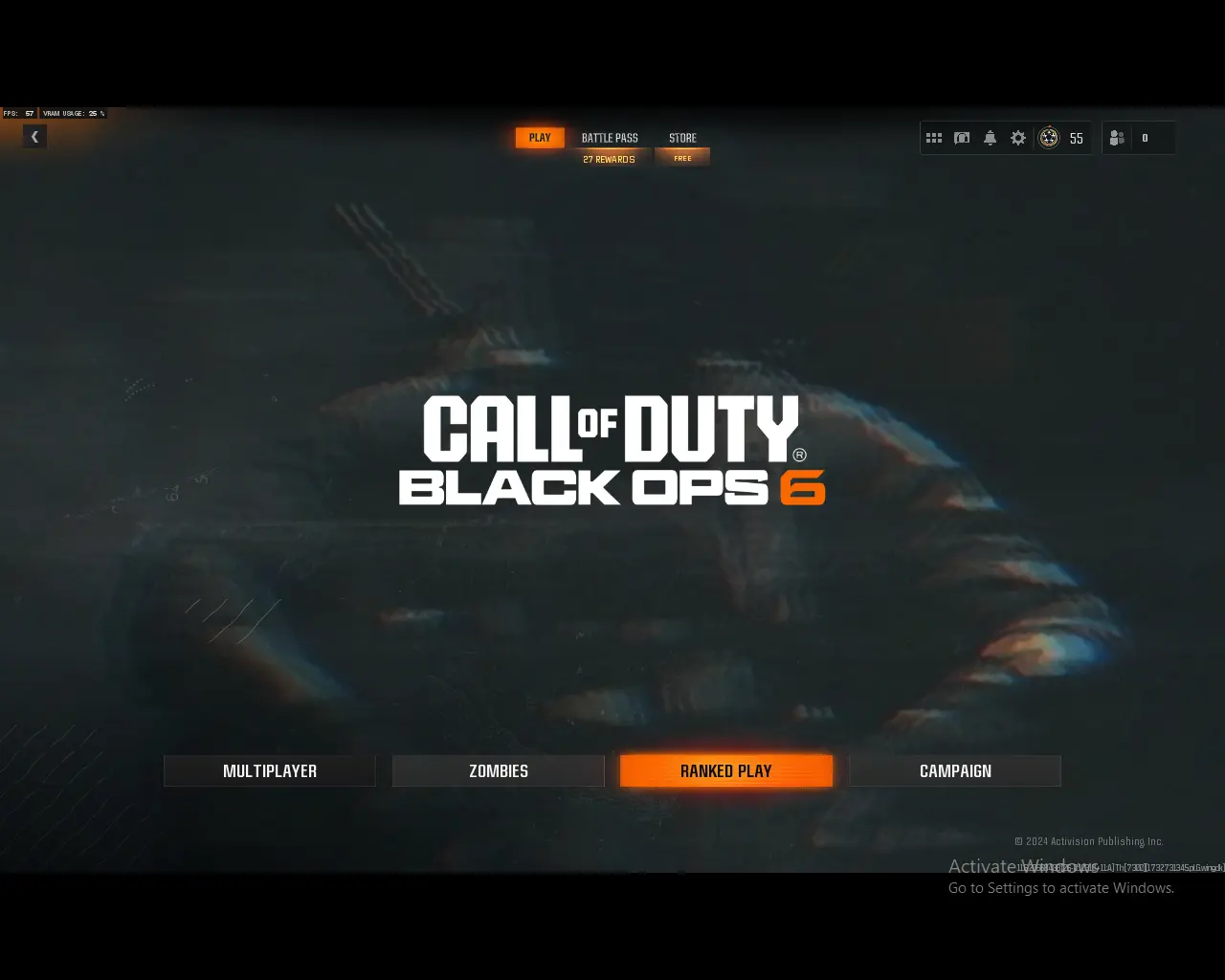 Köp 🍻 BO6 ☃ Level 55 🎳 50 WINS Ranked Ready Black Ops 6 Game Pass ...