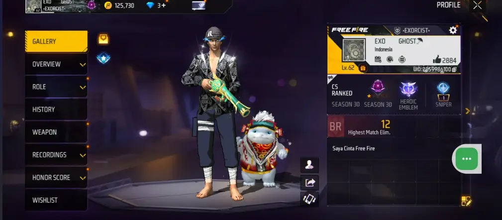 Free Fire Accounts for Sale - Free Warranty