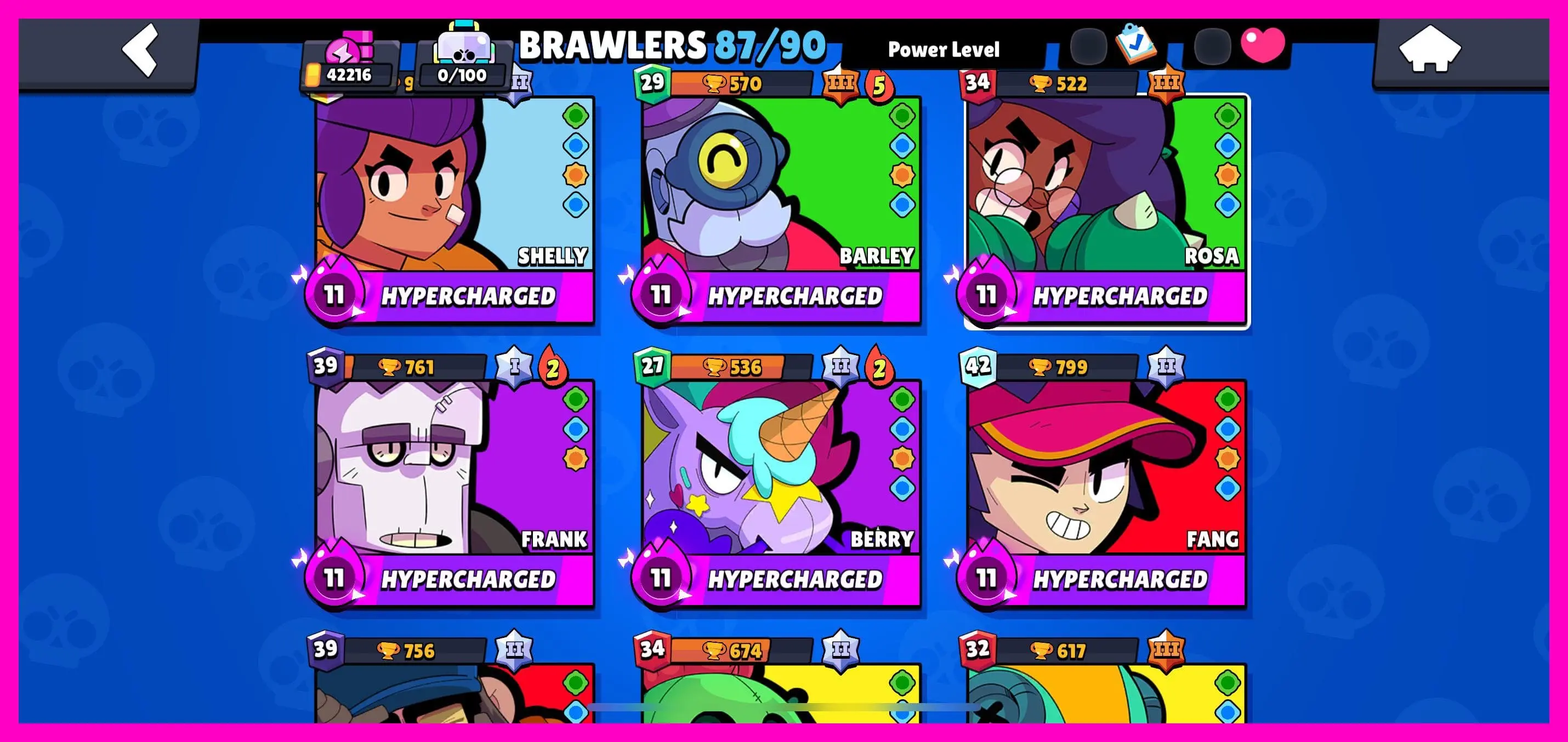 Kaufen Sie Brawl Stars account | 42K trophies 🏆 | 87/90 Brawlers ...