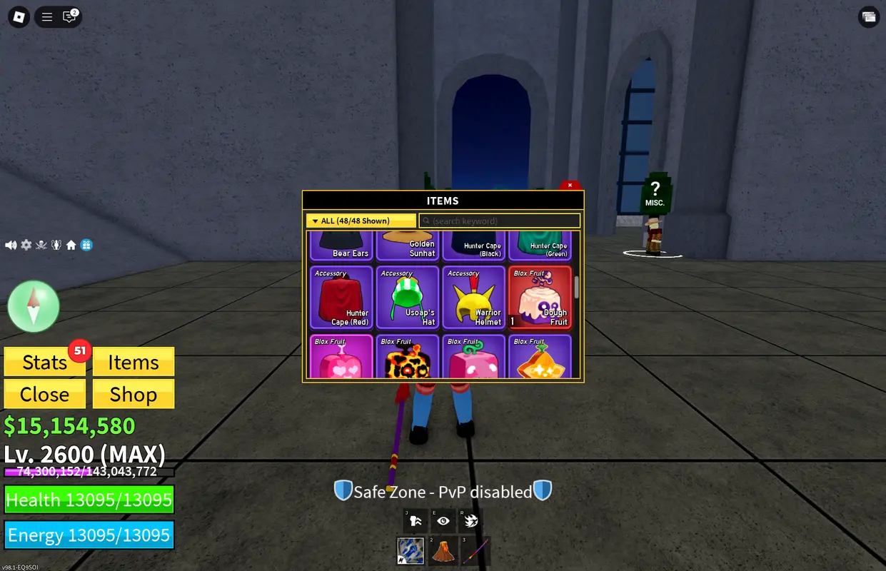 Acquista 🍩 Blox Fruits Max Level (2600) | Physical DOUGH Fruit ...