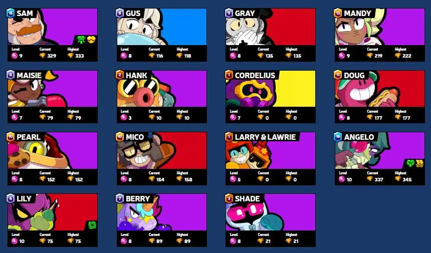 Acquista Brawl Stars / BRAWLER:70 / LEGENDS:7 / CUPS:22299 / LEVEL: 113 ...