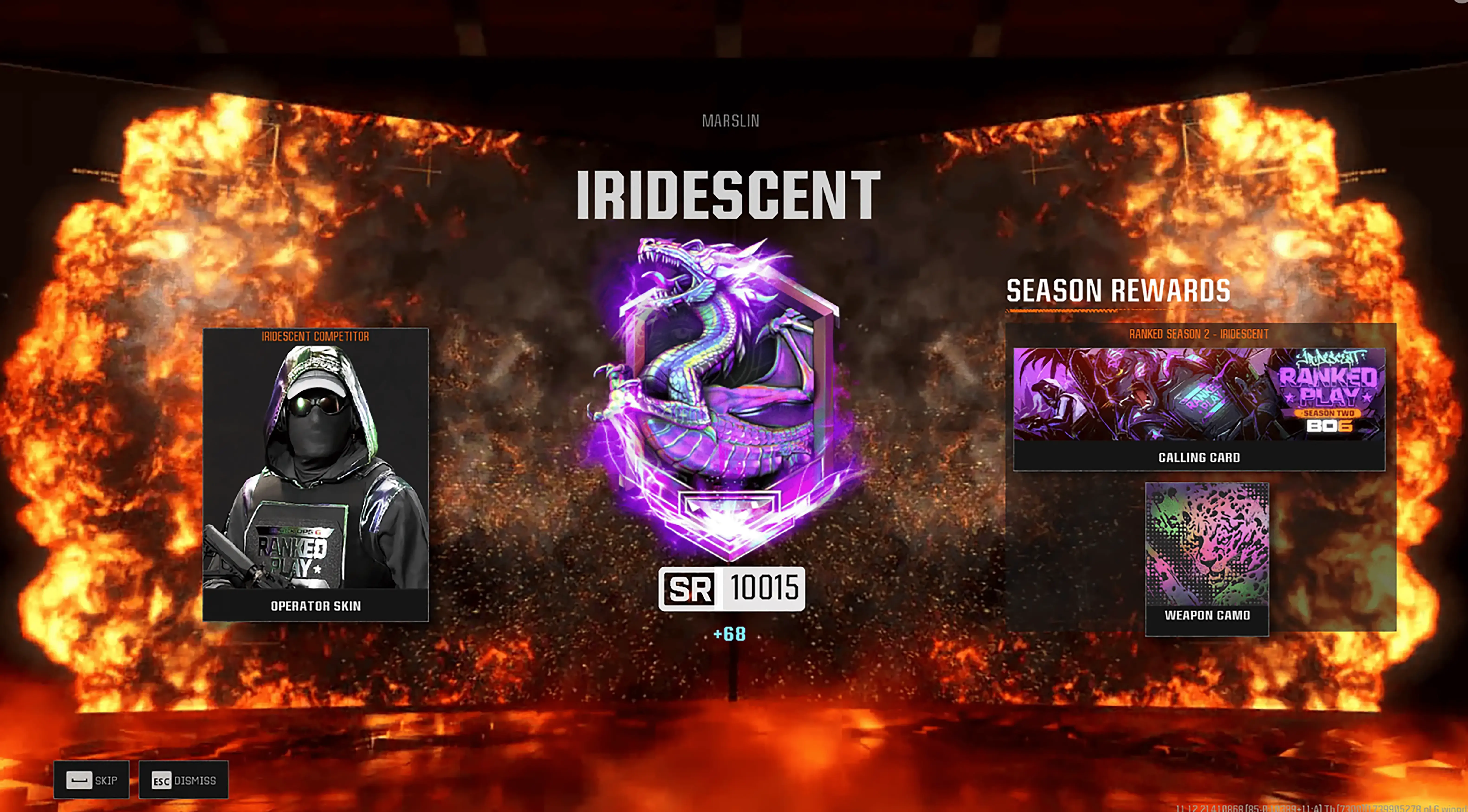 Buy 🌞 BO6 🌞 Iridescent Rank SR 10014 S2 💥 Full Access 🌟 Linkable to ...