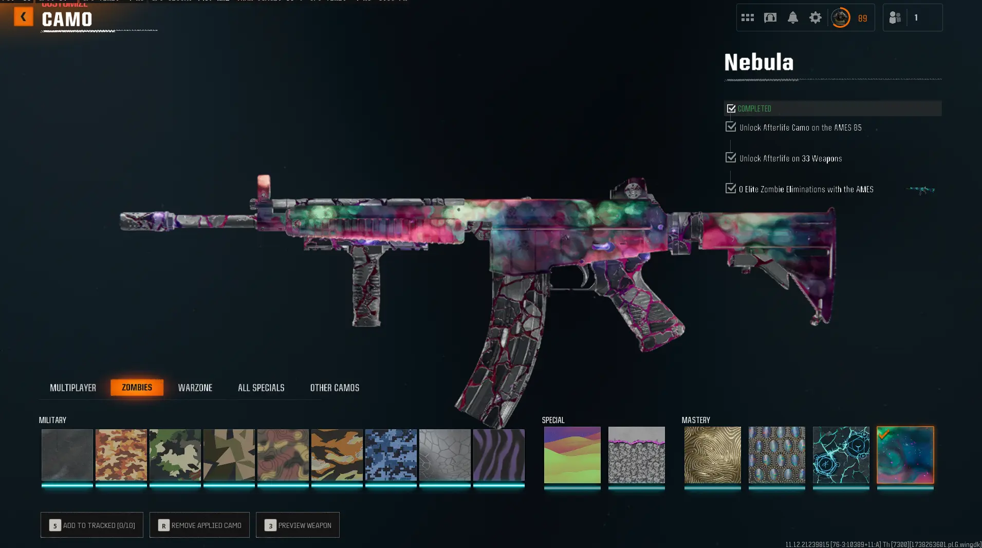 Achetez 🌈 BO6🌈 Prestige Level 2 🥇 | 33 Nebula Camos 🌌 | 495+ Camos 🪐 ...