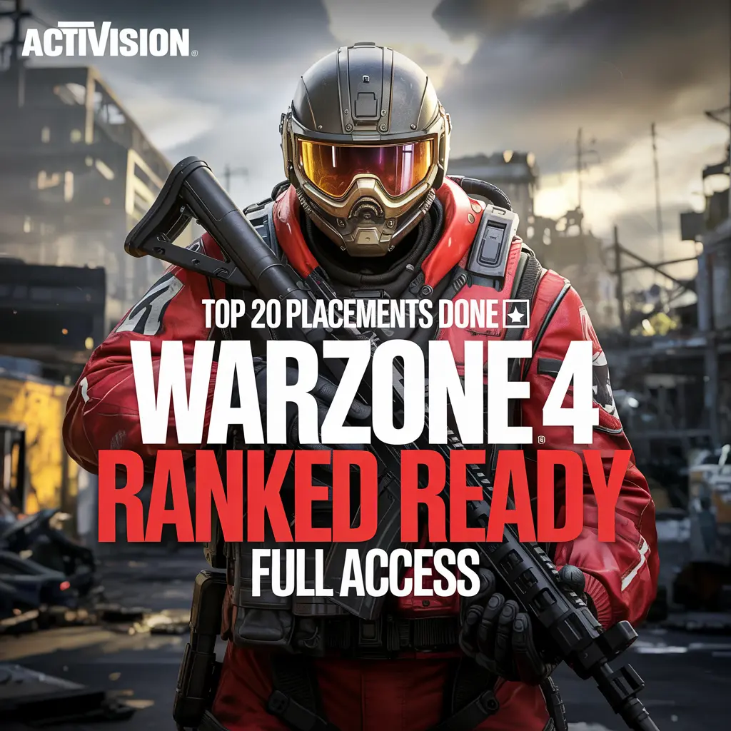 $9.09で🎱 Warzone 4 🦄 Ranked Ready 🧨 Top 20 Placements Done 🦓 Steam 🎮 All ...