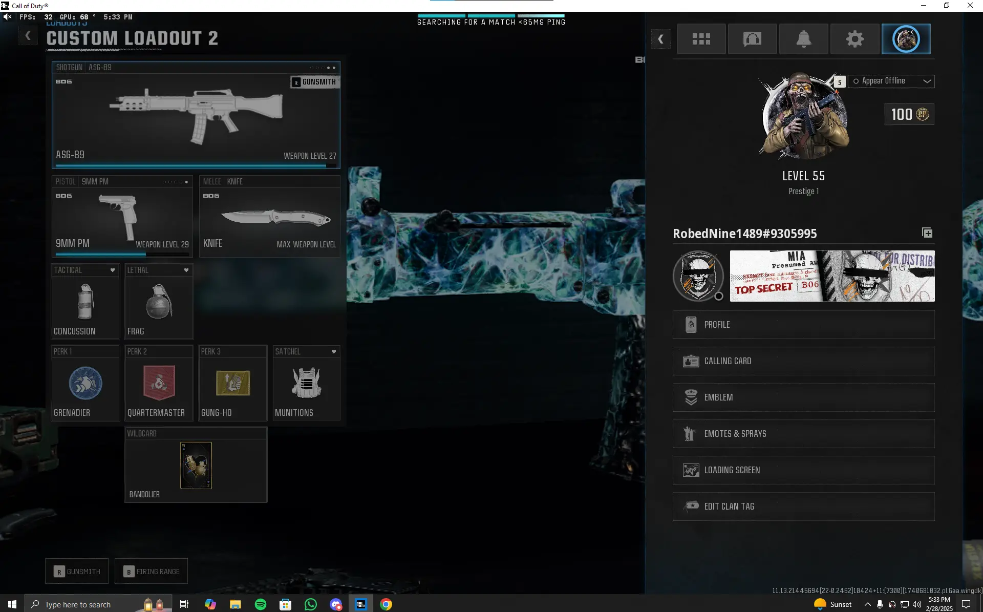Buy ⚠️ WZ4⭐ Abyss 33/33 💎💕 All BO6 Guns High Level⚔👾 Wz4 Bo6 Full ...