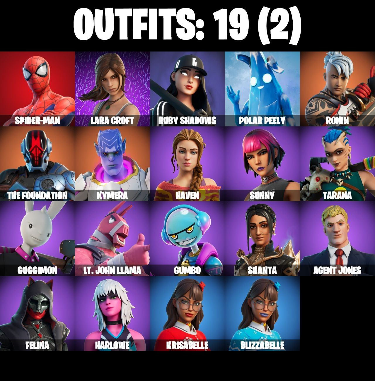 Kaufen Sie ALL PLATFORMS⚡ 19 SKINS LARA CROFT ️ POLAR PEELY ️ ...