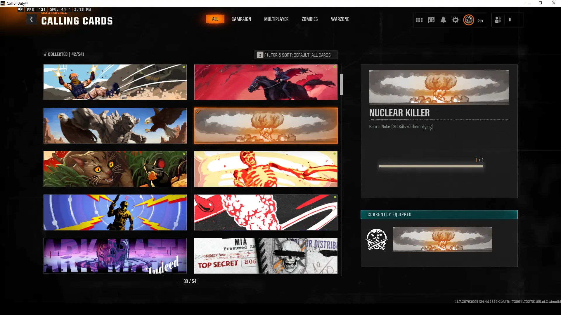 Buy Dark Matter 💥 500 Camos + Prestige 1 🎯 Level 55+ 50 Wins 🏆 17 ...