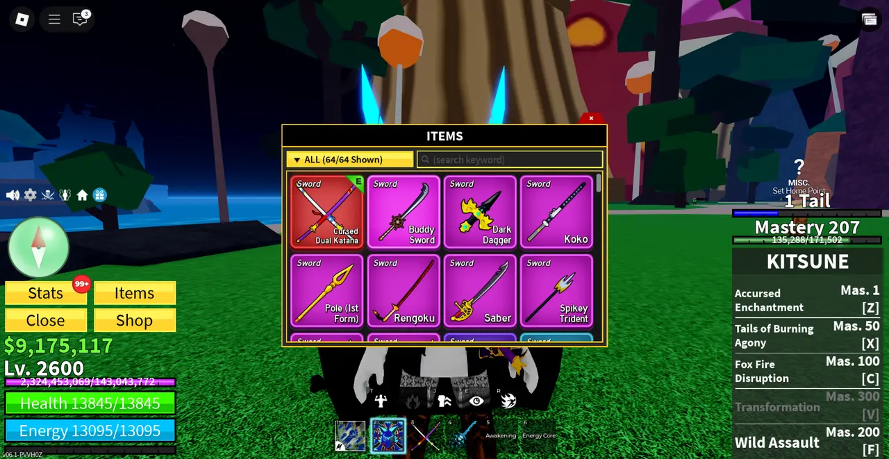 Achetez 💥 V4 CYBORG Full Gear Blox Fruits Account 💥 🔥 MAX Level 2600 ...