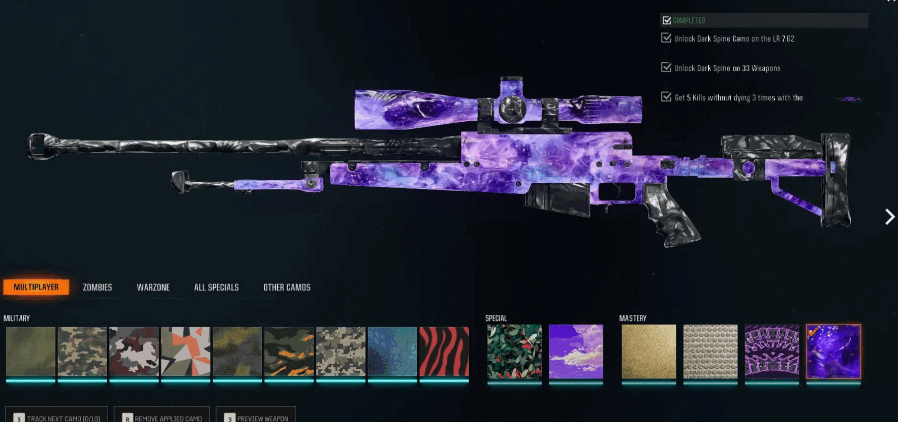 Buy 💥 BO6 & WZ4 🔫 33/33 Dark Matter 🔫 Prestige 1 ⚡ 540+ Camos ⚔️ All Multiplayer Camos Open 🎖️ ...