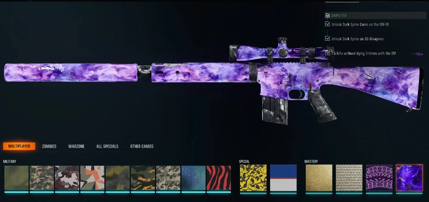 Buy 💥 BO6 & WZ4 🔫 33/33 Dark Matter 🔫 Prestige 1 ⚡ 540+ Camos ⚔️ All ...