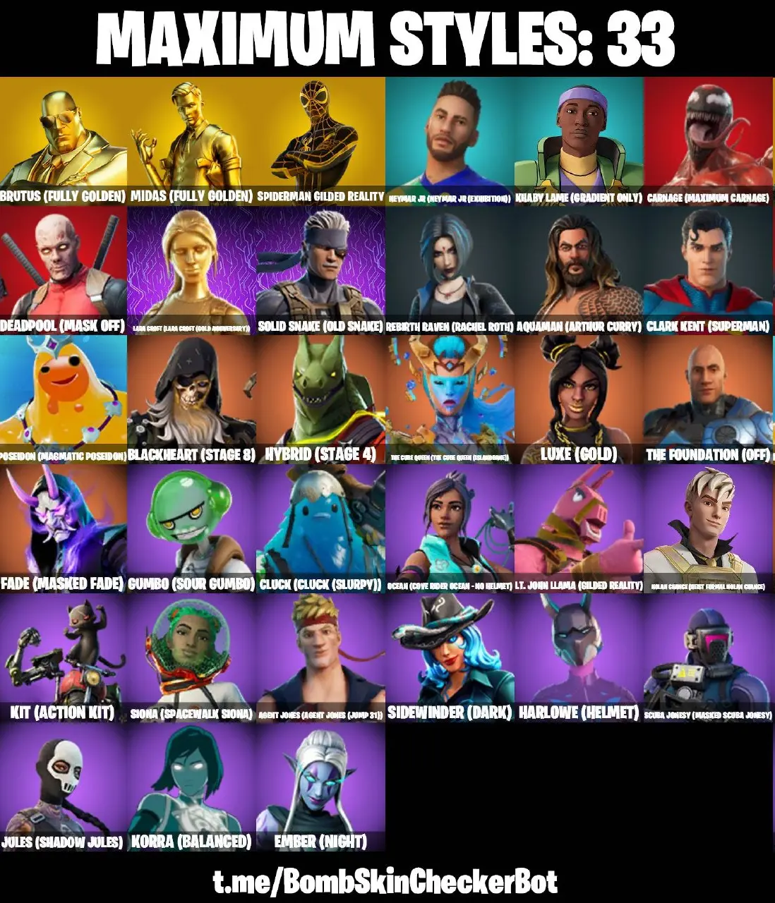 Compre 125 SKINS | RYU | GET GRIDDY | GOLDEN LARA CROFT | RACHEL ROTH ...
