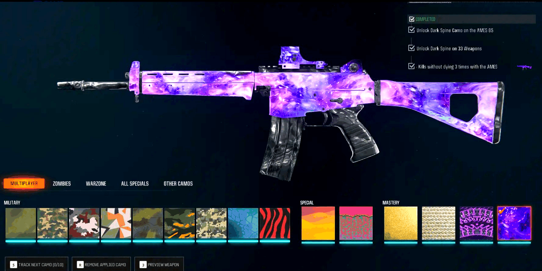 Buy BO6 Ultimate Setup 🔥 | Dark Matter + 495 Camos 🎨 | 50 Wins 🏆 ...