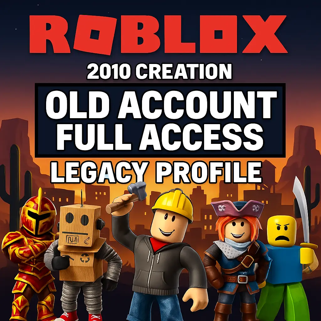 Buy 🌙 Roblox 🔮 2010 Creation Account 🧦 Unverified mail 🧃 OLD Account 🍰 ...