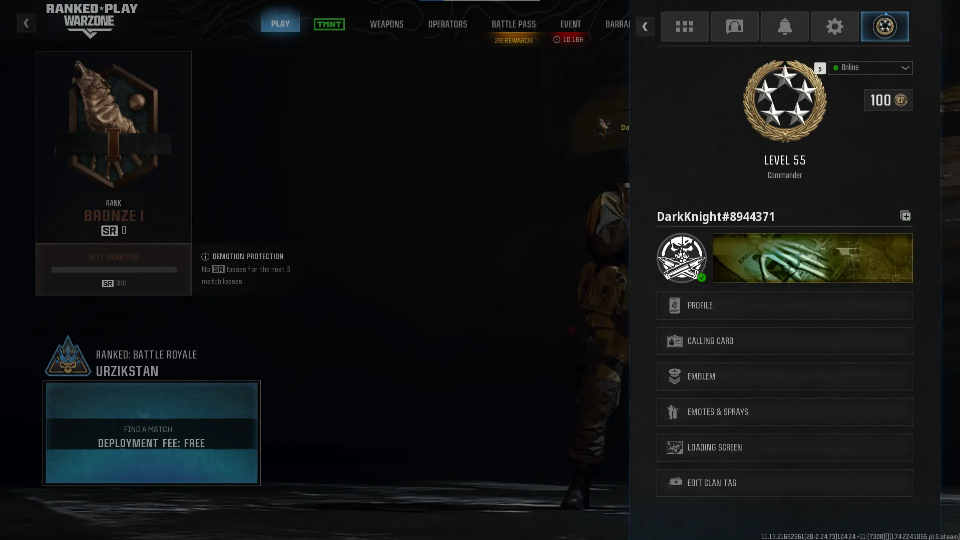 Buy 🎯 Warzone 4 🎯 Level 55 + Ranked Ready 💥 7 Guns Maxed 🏅 30 Top ...