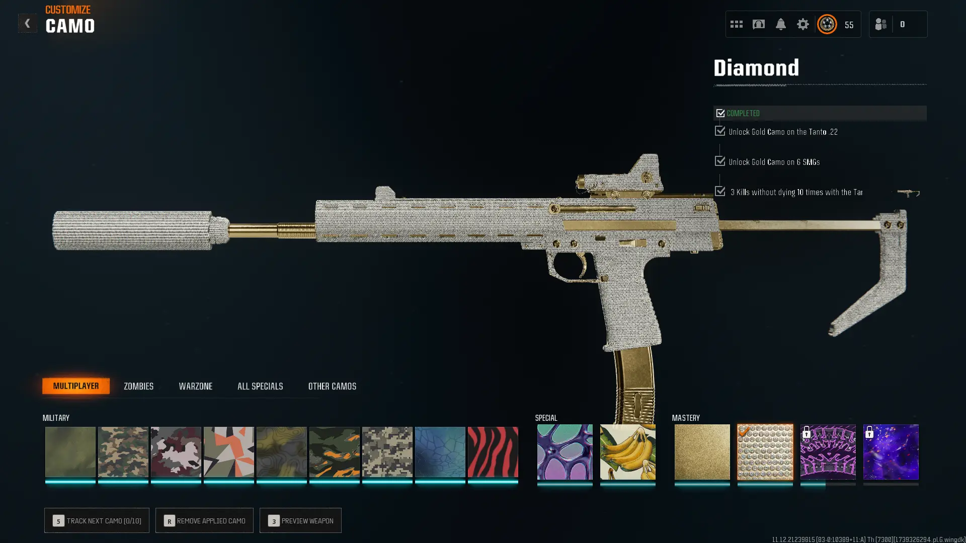 Buy 🎃[ 15 DIAMOND] [🌿 BO6 ⭐] 15 Gold Camos on Top Guns ⸱ Level 55 ⚡ ...