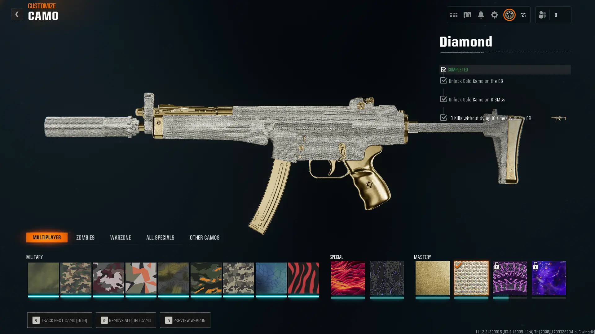 Buy 🎃[ 15 DIAMOND] [🌿 BO6 ⭐] 15 Gold Camos on Top Guns ⸱ Level 55 ⚡ ...