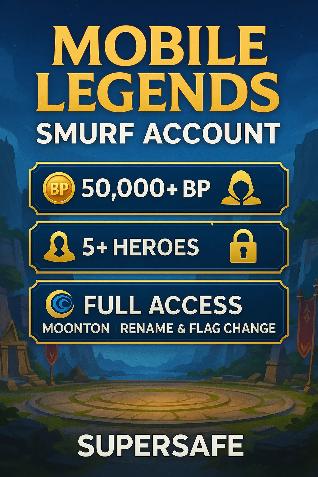 MLBB Accounts for Sale - Buy Mobile Legends Account