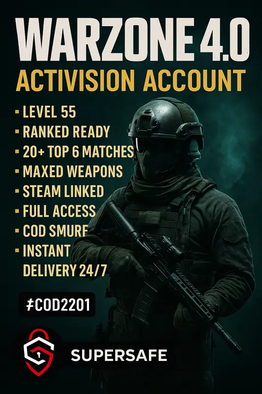Buy Warzone 4.0 Activision Account | Level 55 | Ranked Ready | 20+ Top ...