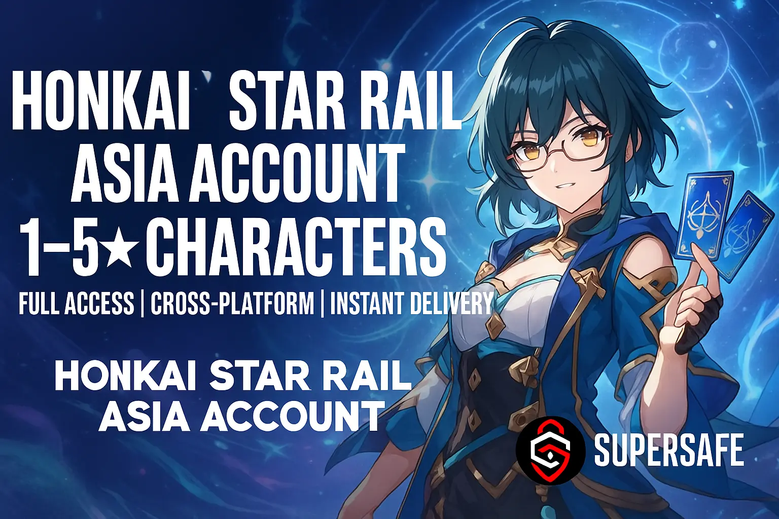 Buy 🎮🔥 Honkai: Star Rail Asia Server Account Showcase | Trailblazer | Dan Heng | Bailu | March ...