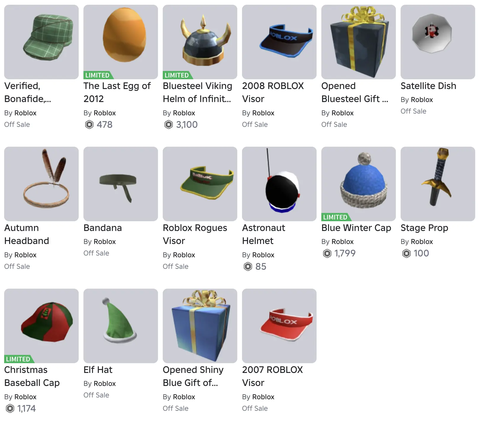Buy ROBLOX 2007 Account 💜 14+ Offsales & Limiteds 💜 4K+ Place Visits ...