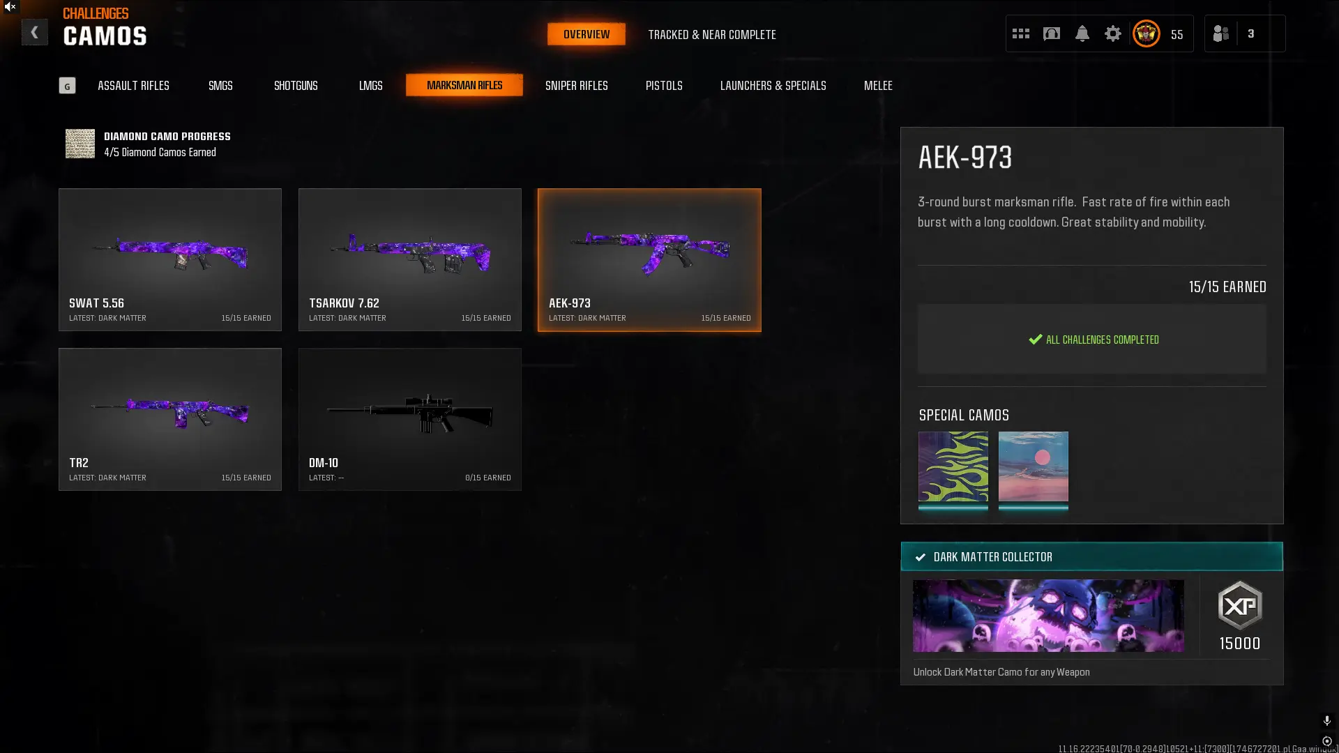 Buy 🐫 Prestige 3 ⸱ 33 Dark Matter ☀ Level 55 Very Nuclear Calling Card ...