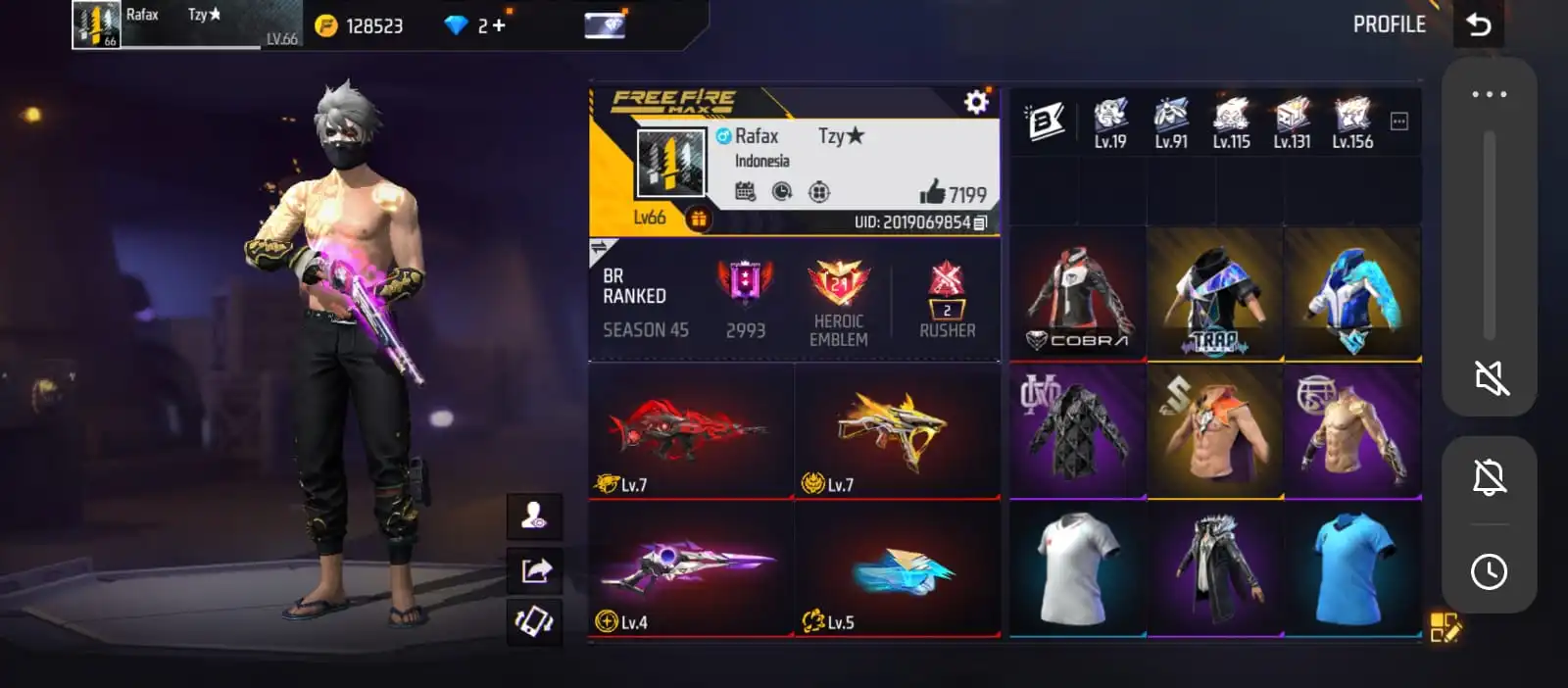 Free Fire Accounts for Sale - Free Warranty