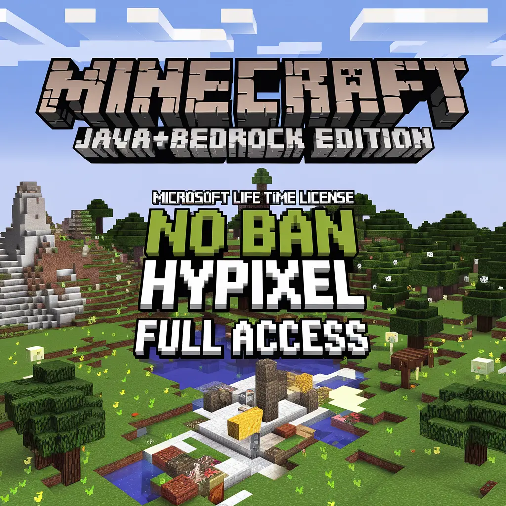 Achetez 🌌Minecraft ⸱🎮Microsoft License ⸱🌊Premium Java & Bedrock Pack ...