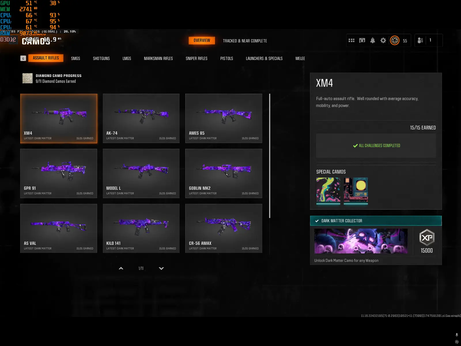 Buy BO6 🌪️🐍 Dark Matter Ladra And Kilo 🧨 Prestige 1 + 500 Camos 🛡️ ...