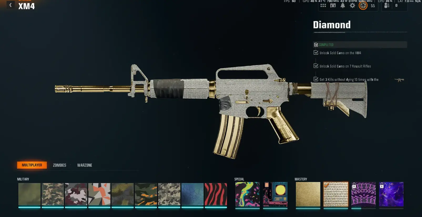 Buy 🔥 [20 Diamond Camos] Level 55 Black Ops 6 🎮 | Perfect for 🖤 Dark ...