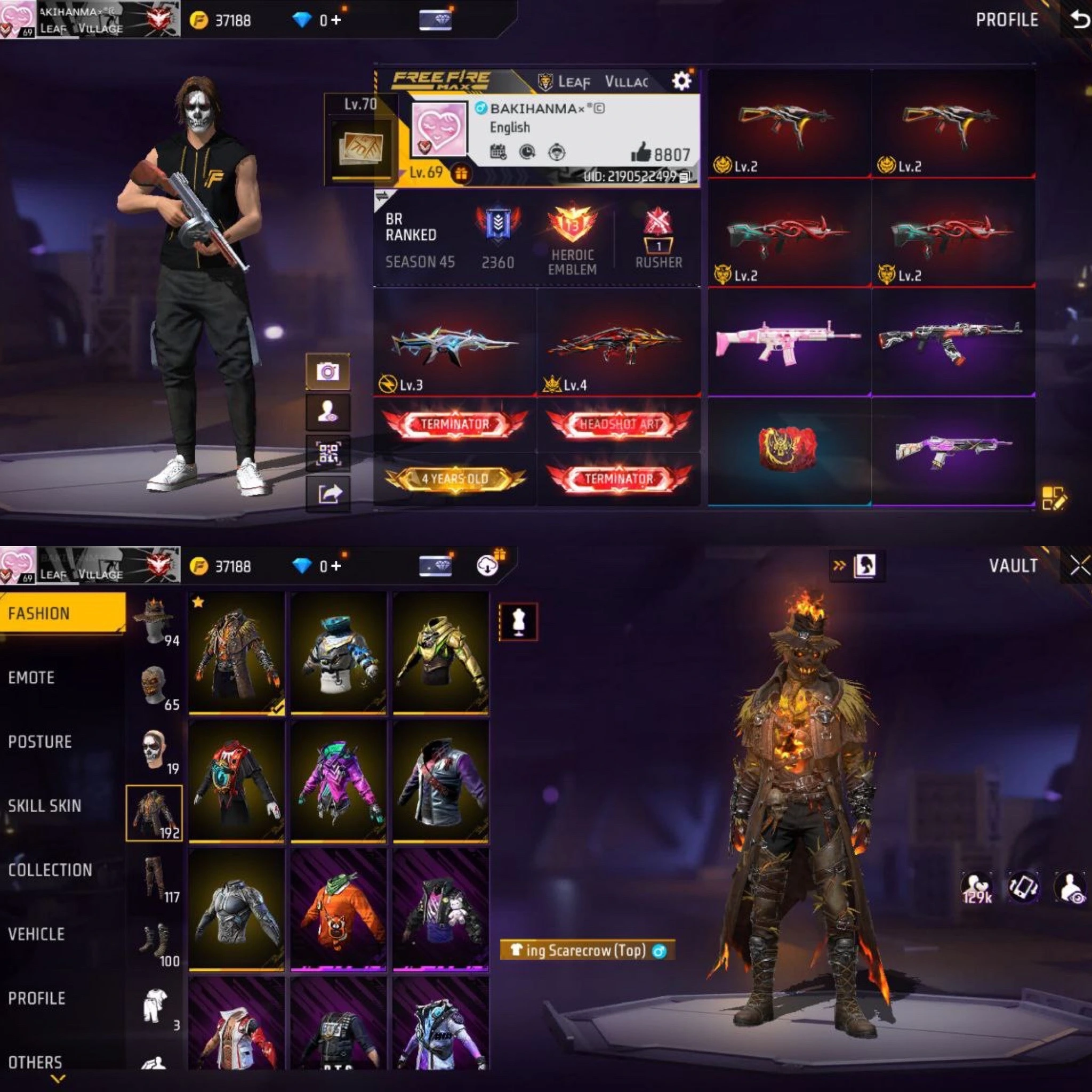 Free Fire Accounts for Sale - Free Warranty